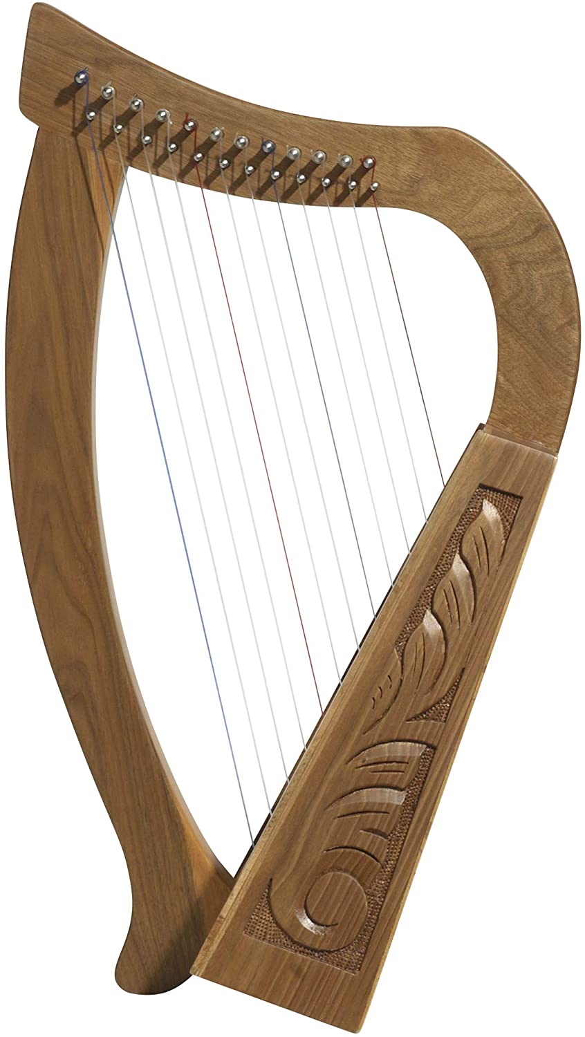 Design Toscano Celtic Knot Walnut Tara Harp Instrument and Display, 52 ...