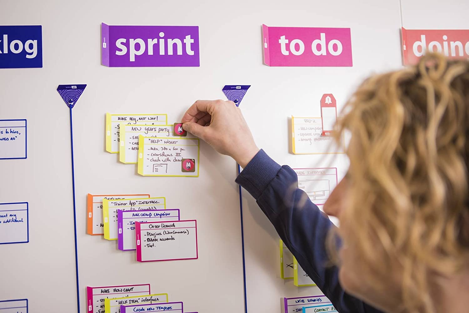 PATboard Scrum Board and Kanban Board IMPEDIMENTcards Magnetic – Set of ...