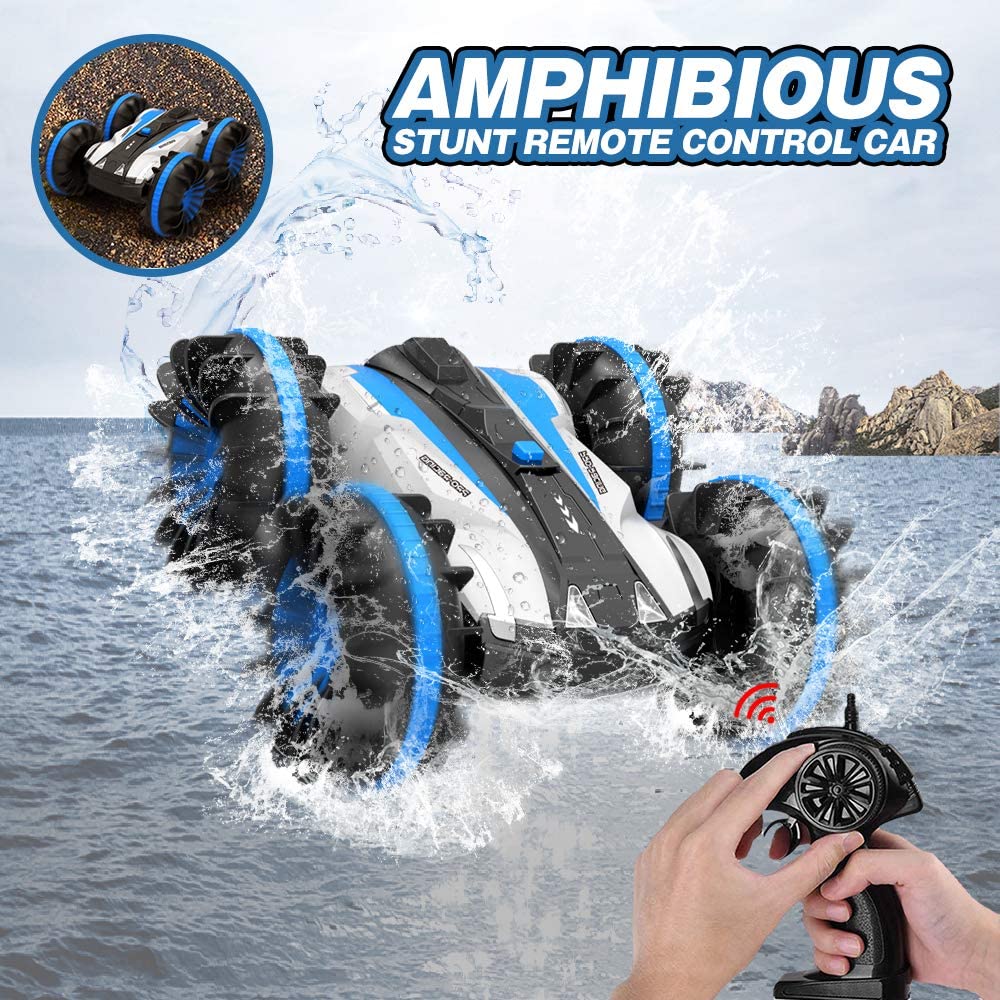 Joyjam RC Cars,Waterproof Stunt Car Amphibious RC Car with 2 Sides ...