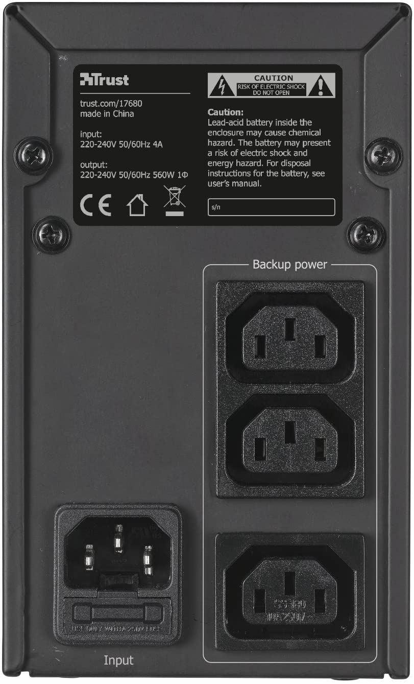 Trust Oxxtron UPS 1000 VA Power Supply Unit for PC, 230 V – BigaMart