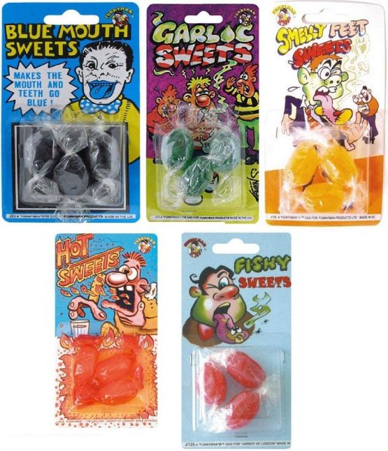 Garlic | Fishy | Smelly Feet | Blue Mouth | Hot Funny Sweets Prank Set ...