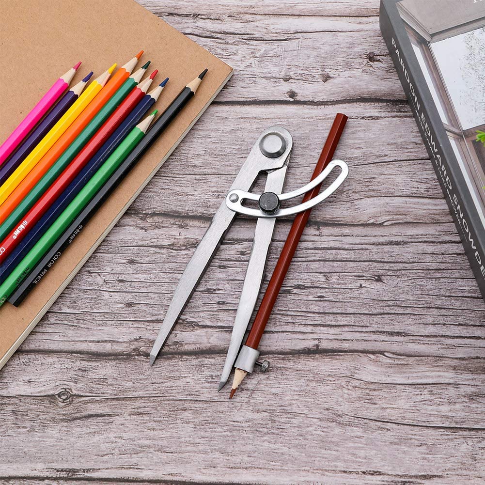 Bohoman Professional Woodworking Compass with Wing and Pencil Holder,8 ...