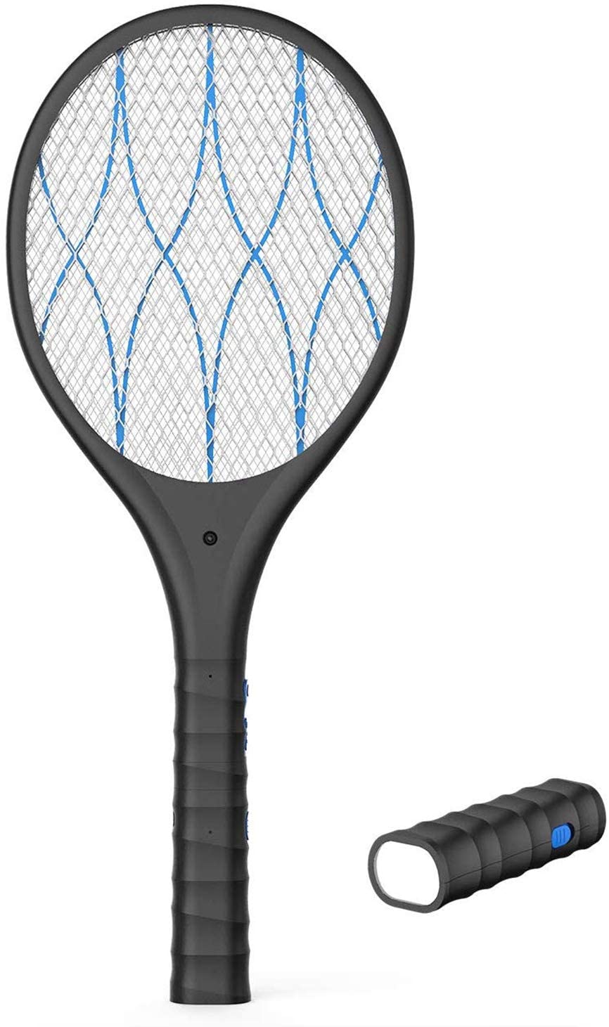 Bug Zapper,Fly Killer Fly Swatter USB Rechargeable Electric Mosquito ...