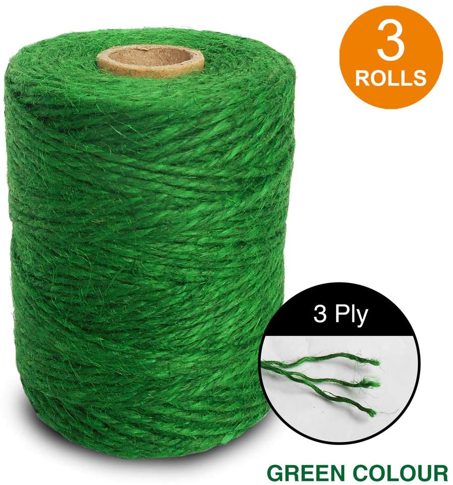 ANSIO Jute Twine, 333 feet Jute String 3 ply 2mm Thickness, Jute Rope ...