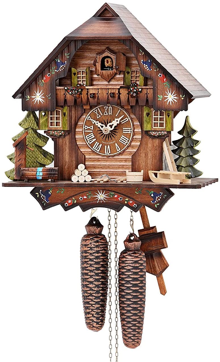 German Cuckoo Clock 8-day-movement Chalet-Style 13 inch – Authentic ...