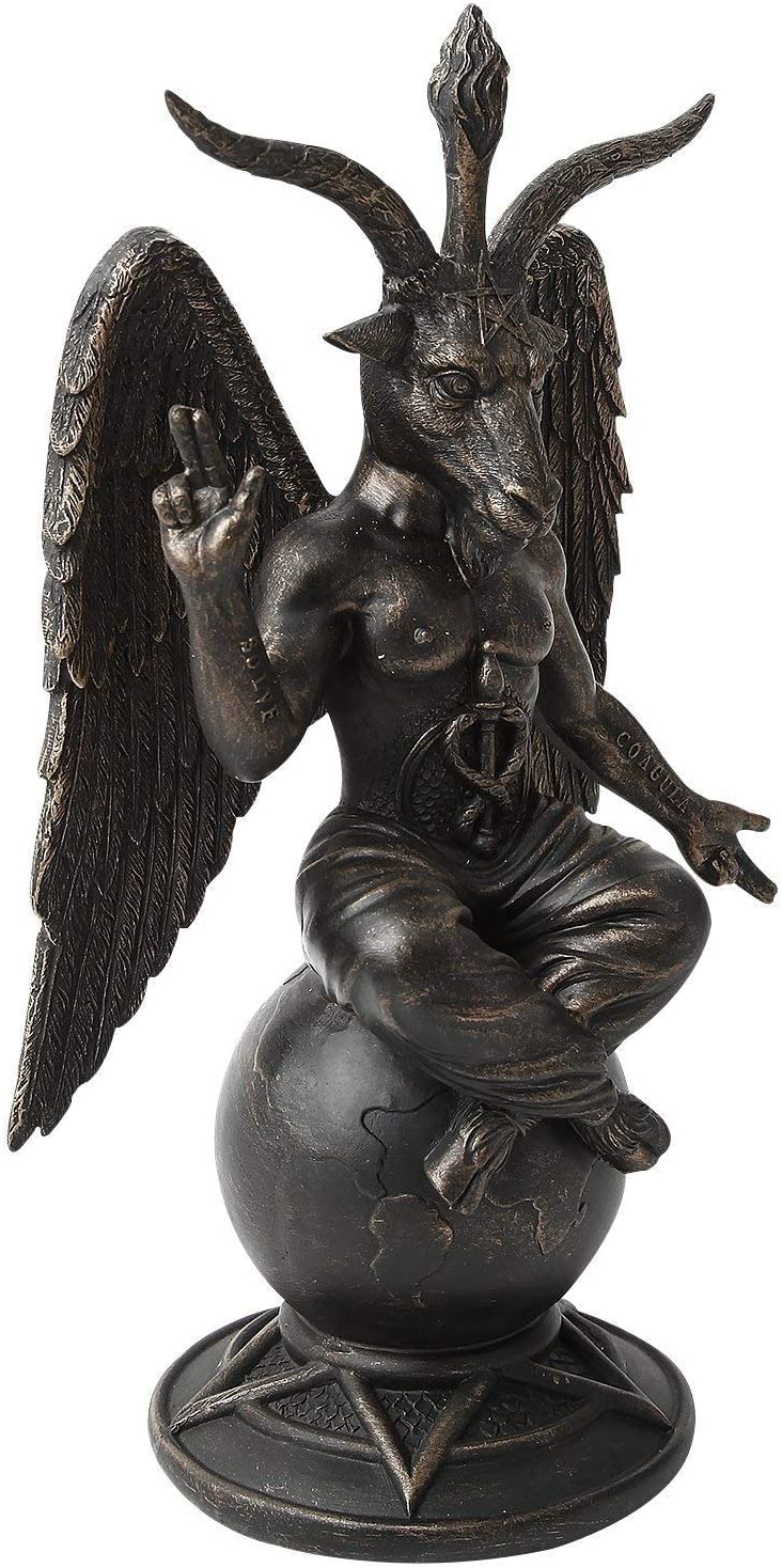 Baphomet Antiquity Figurine Satanic Demon Occult Goat of Mendes Statue ...