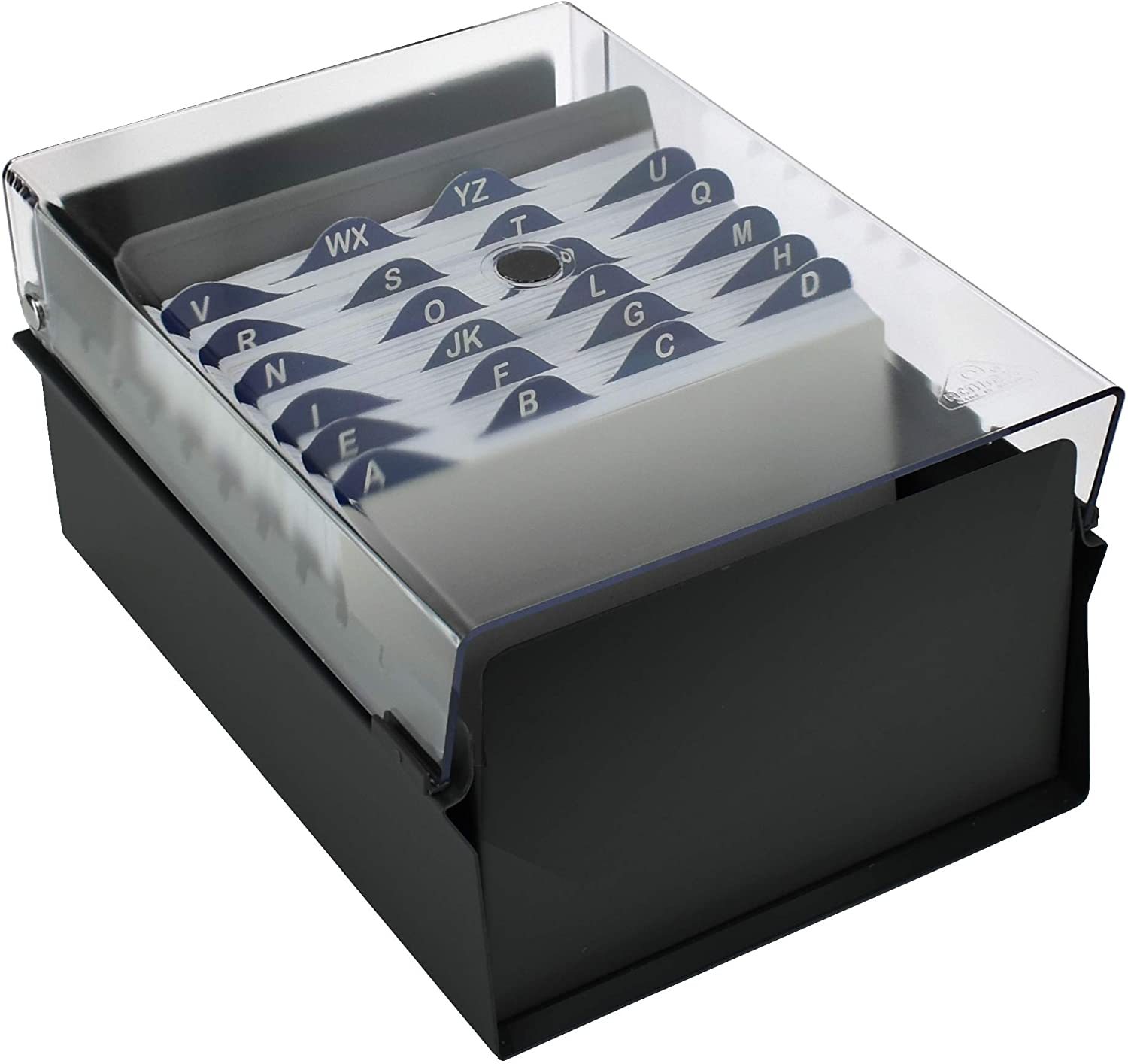 Acrimet Index Business Card Size File Holder Organizer Metal Base Heavy ...