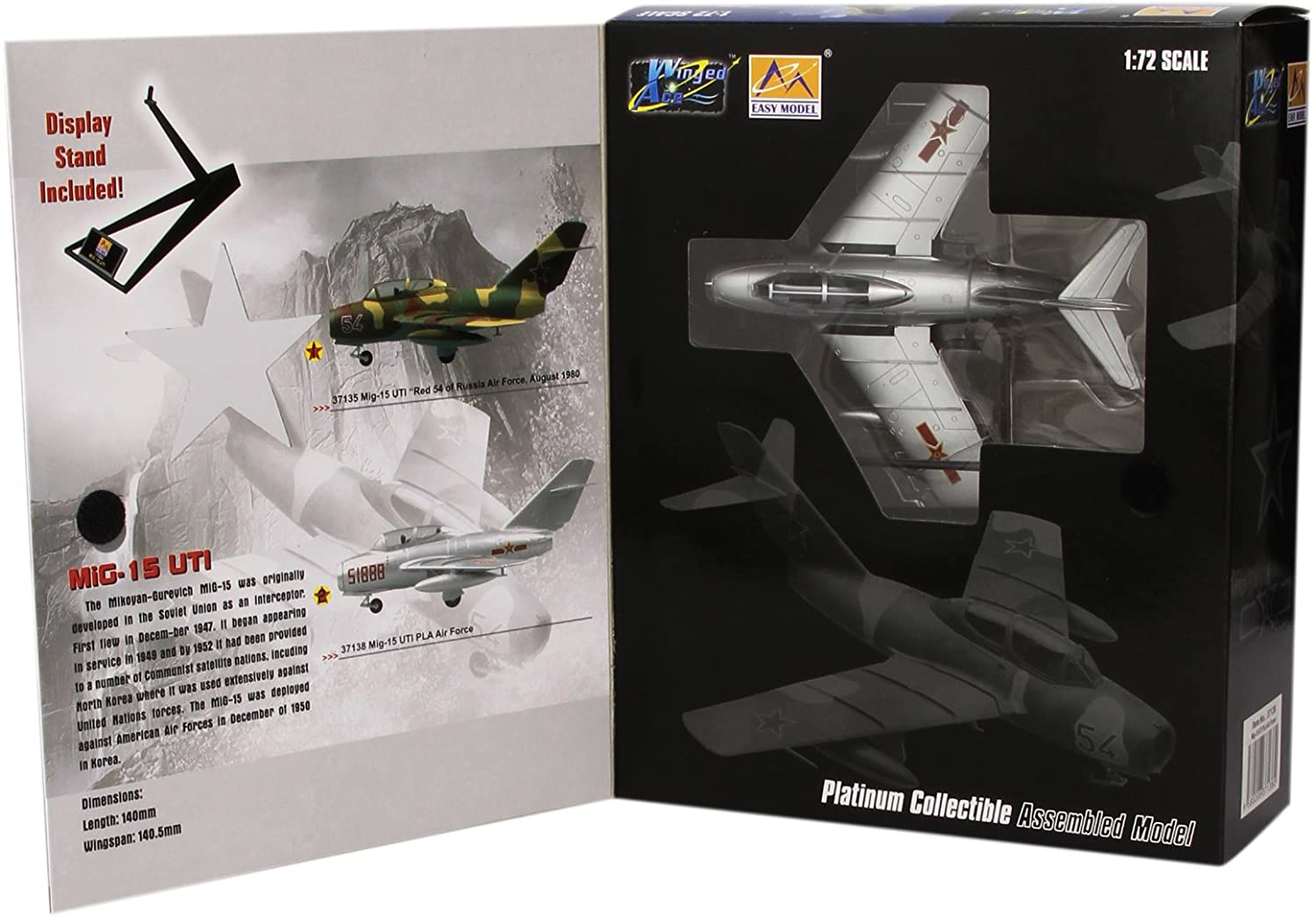 Easy Model 1:72 Scale MiG-15UTI Midget China PLA Air Force Model Kit ...