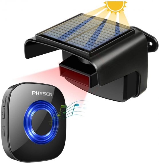 Solar Driveway Alarm,PHYSEN Wireless Driveway Security Alert System,1 ...