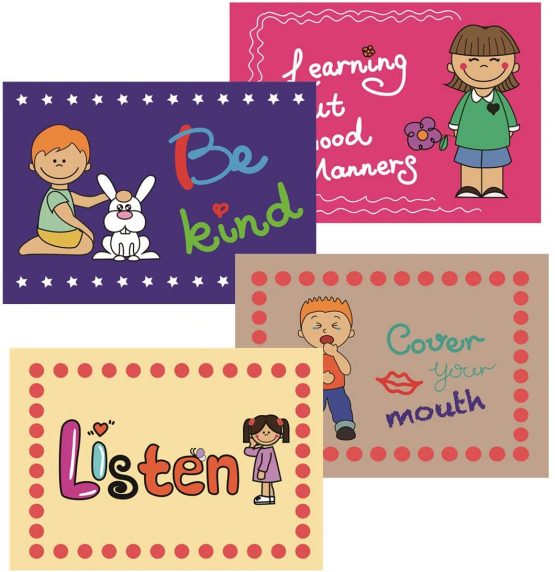 Good Habits Polite Classroom Wall Decoration Signs SANTSUN 9 Good ...