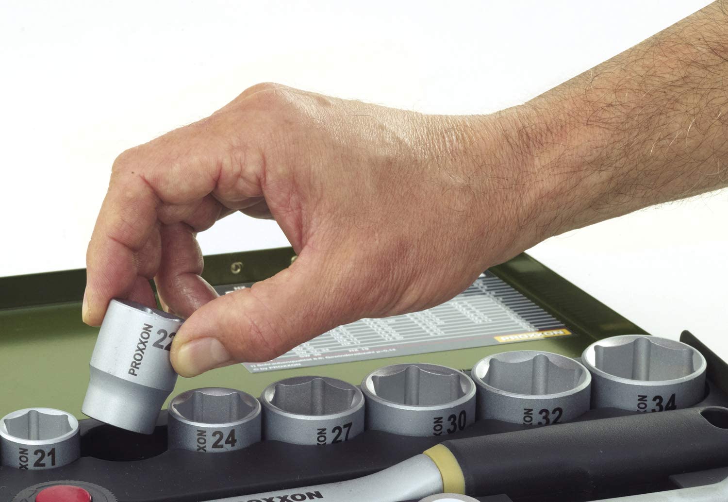 Proxxon 23282 47-Piece Socket Spanner Set with Ratchet Wrench 3/8 Inch – BigaMart