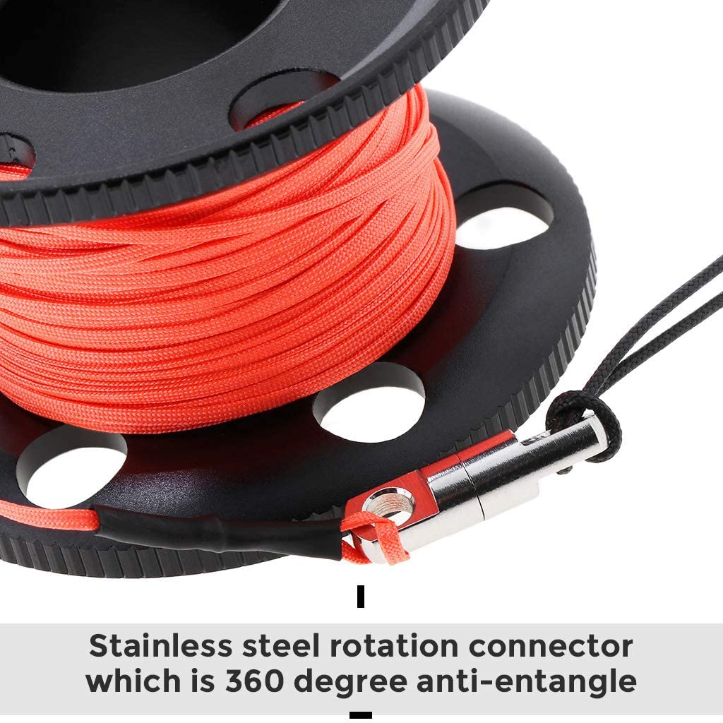 Seafard Compact 150ft Scuba Dive Reel Kayak Anchor Finger Spool Diving ...
