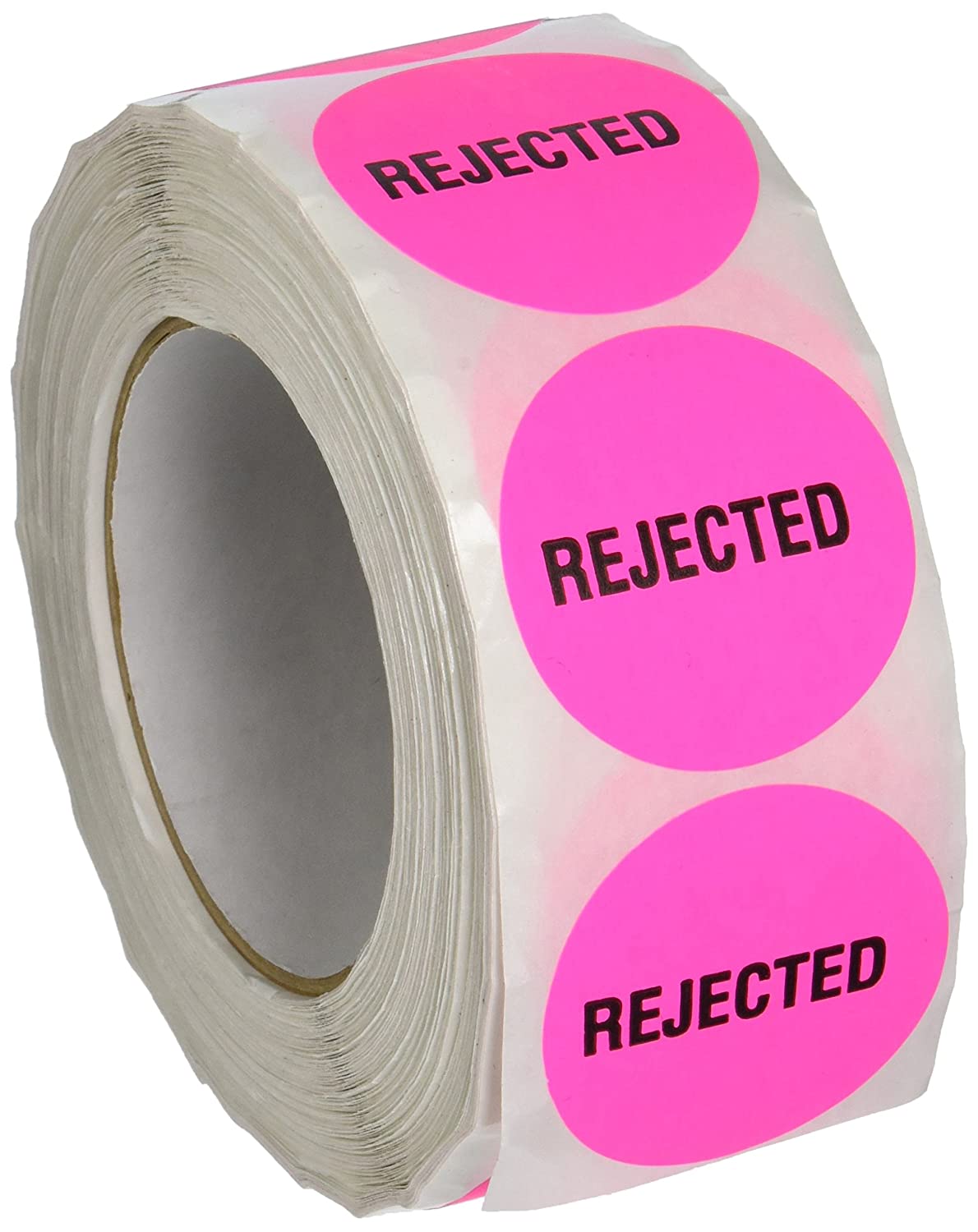 TapeCase INVLBL-032 Pink”Rejected” Inventory Control Label – 1000 per ...