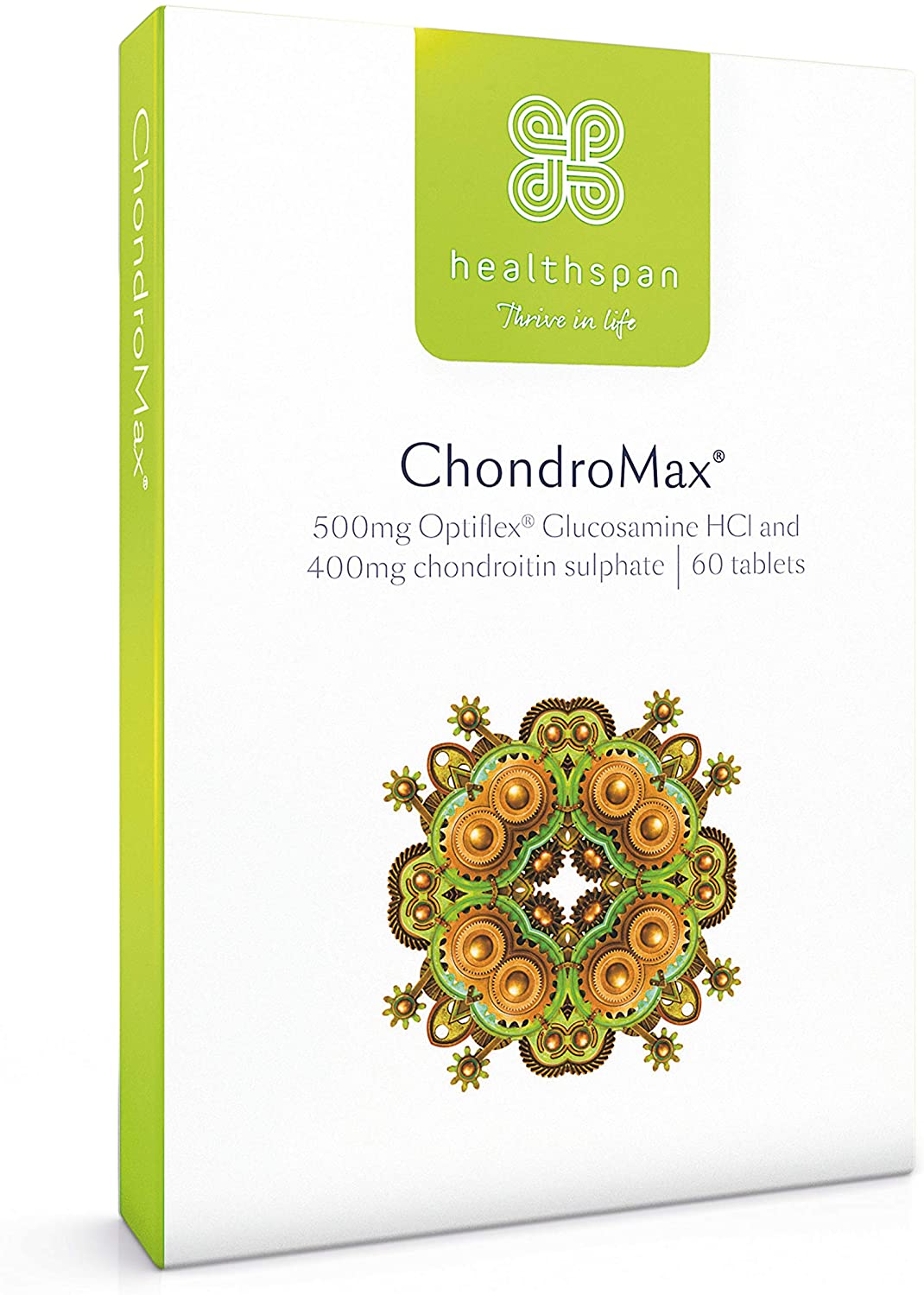 Healthspan ChondroMax | 60 Tablets | 500mg Optiflex Glucosamine HCI ...