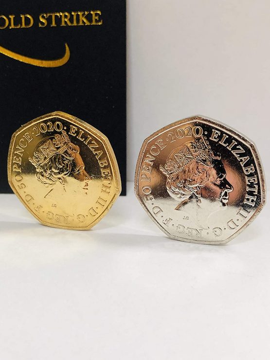 24ct Real Gold Plated Brexit 50p Two Coin Set UNCIRCULATED with Coin ...