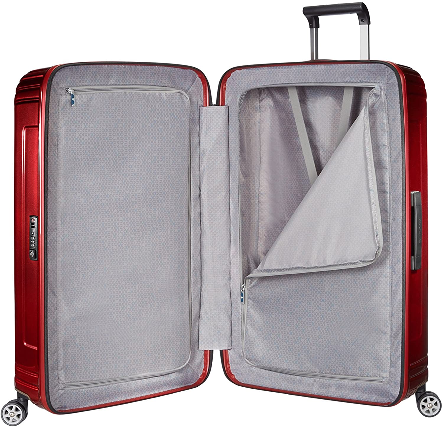 Samsonite Neopulse Spinner M Suitcase, 69 cm, 74 Liter, Red (Metallic ...