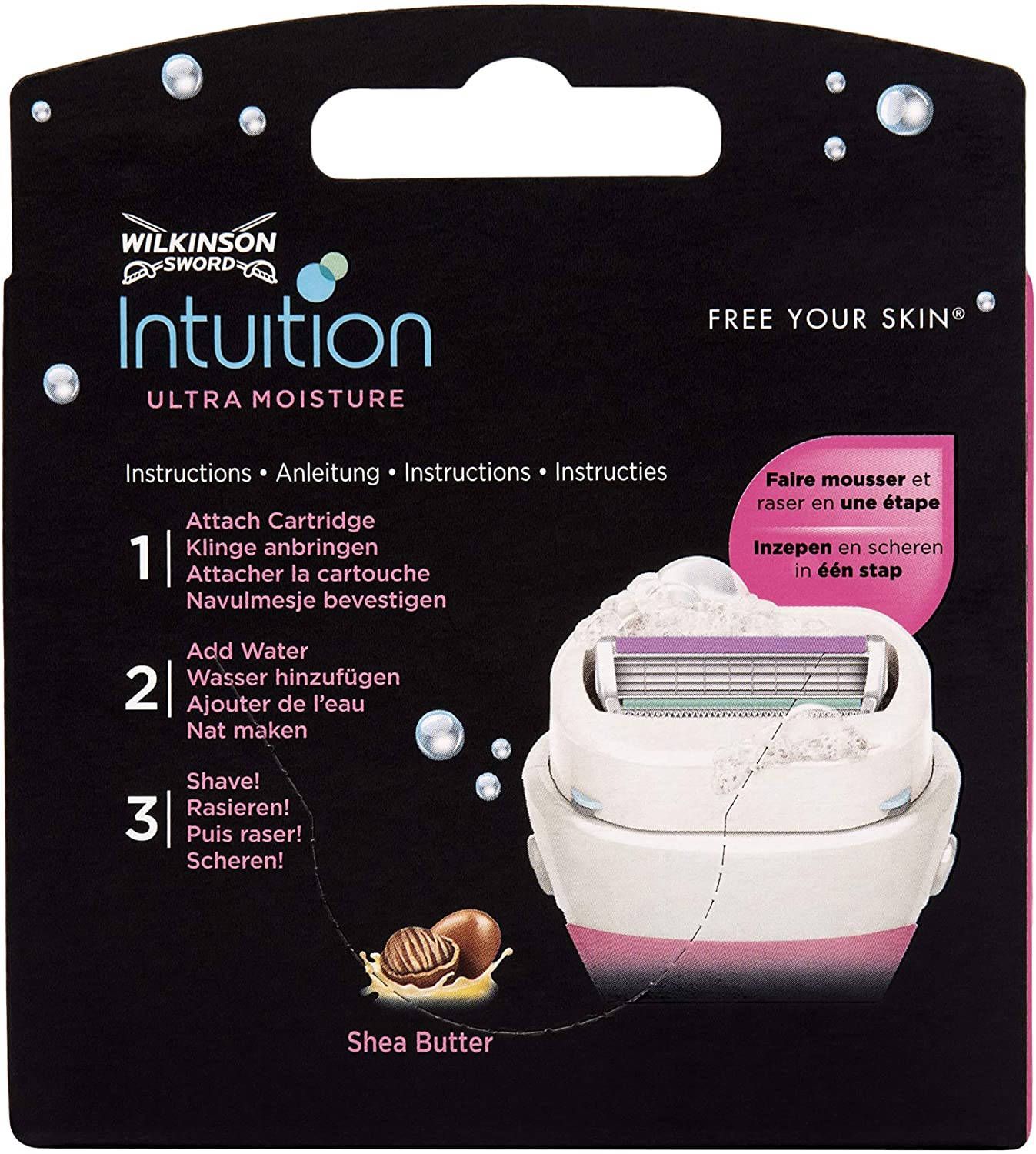 Wilkinson Sword Intuition Ultra Moisture Women’s Razor Blade Refills x3 ...