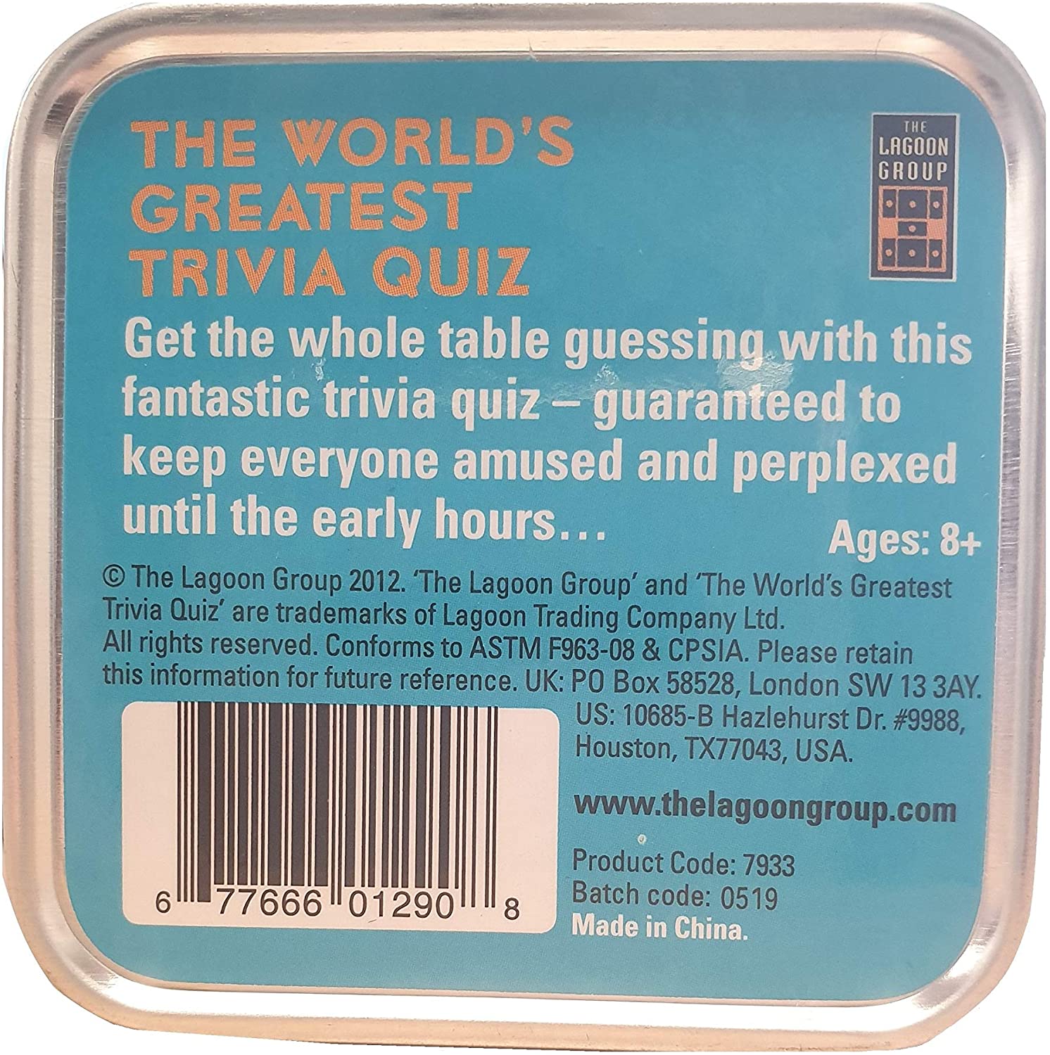 Lagoon Group 7933 The Worlds Greatest Trivia Quiz – BigaMart