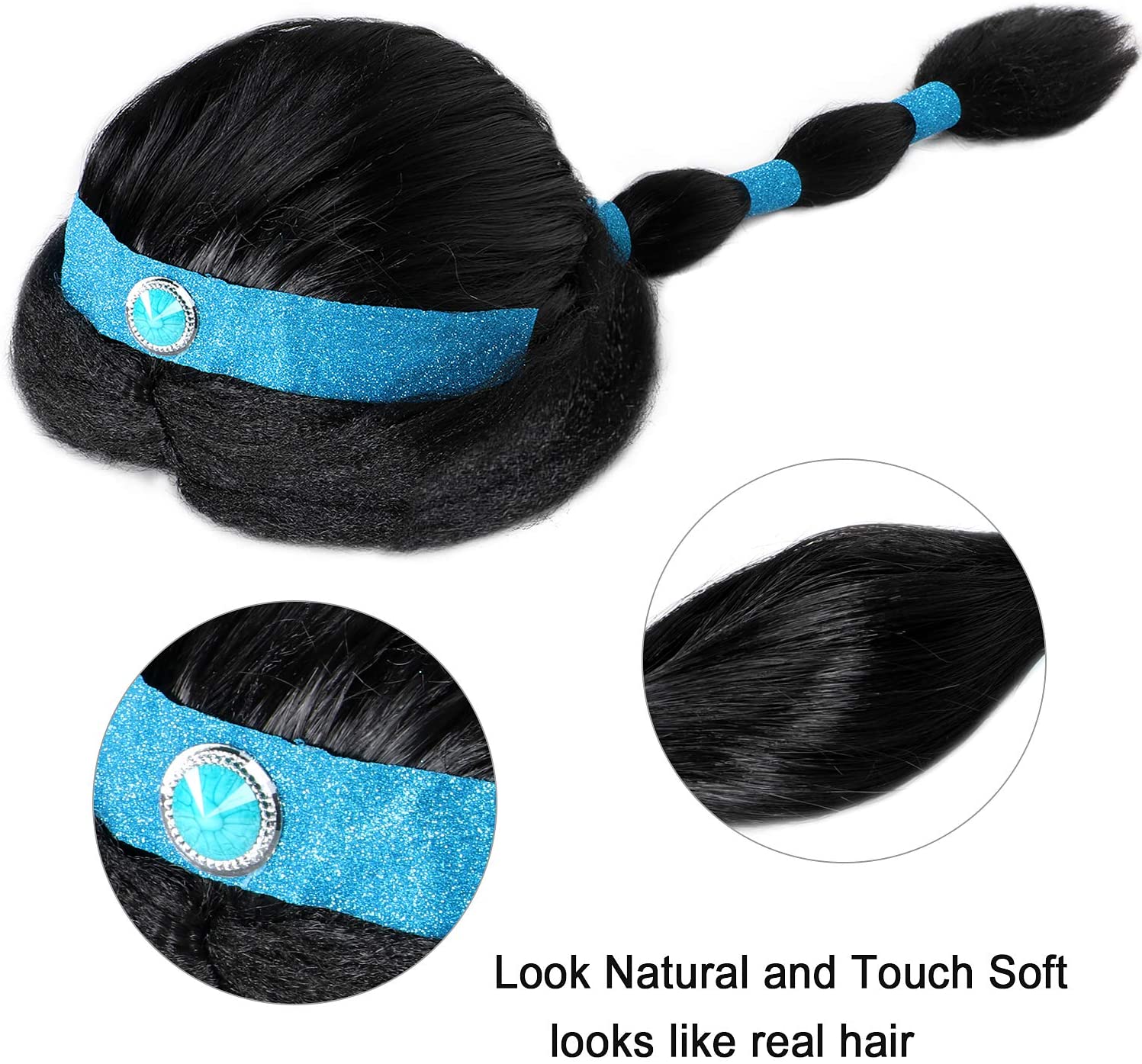 Princess Elsa Wig Frozen Elsa Hair for kids with Elsa Tiara Frozen Elsa ...