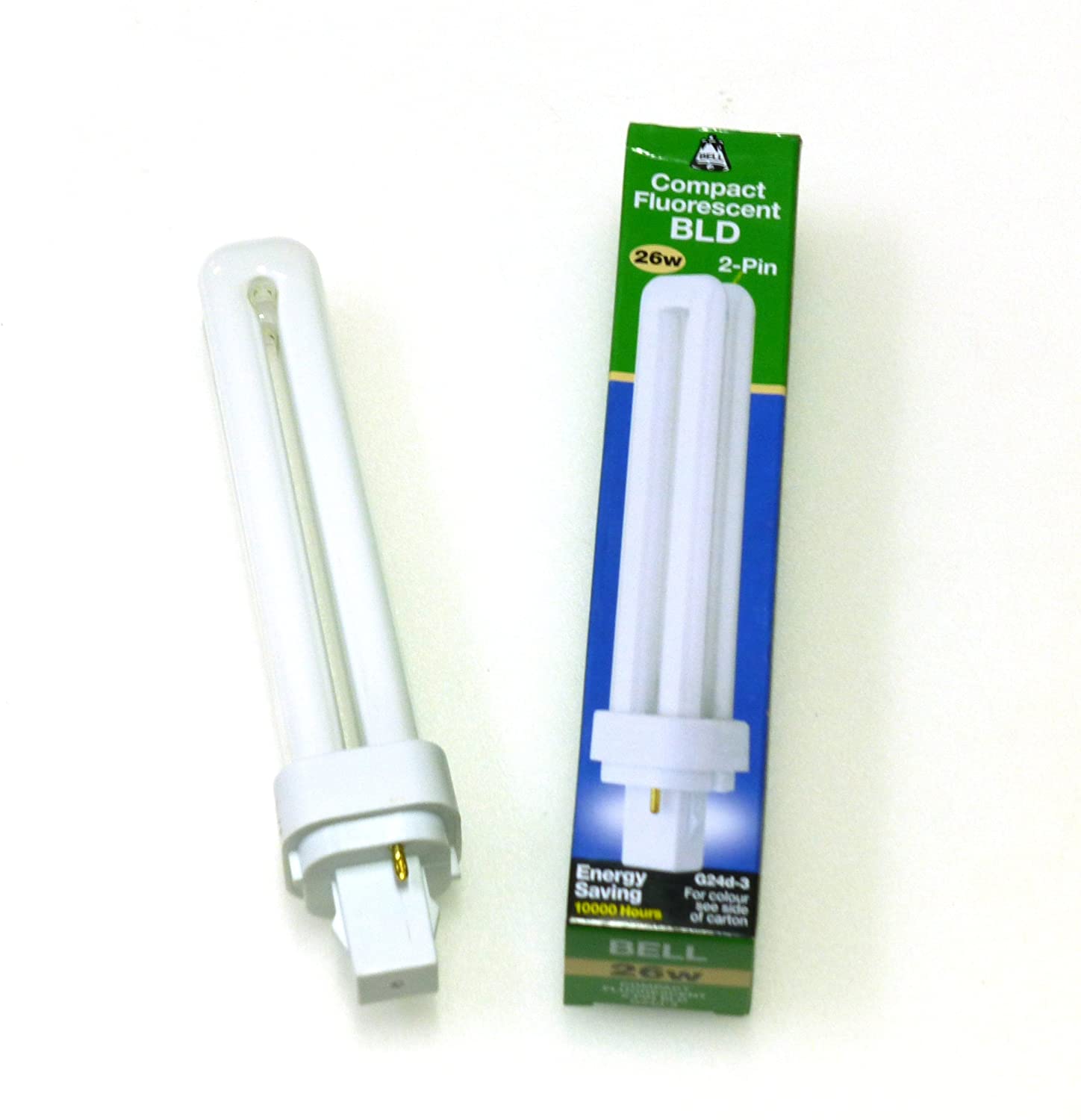 10x 26 watt Energy Saving CFL Lamp 2 pin 26W Cool White 840 G24d-3 ...