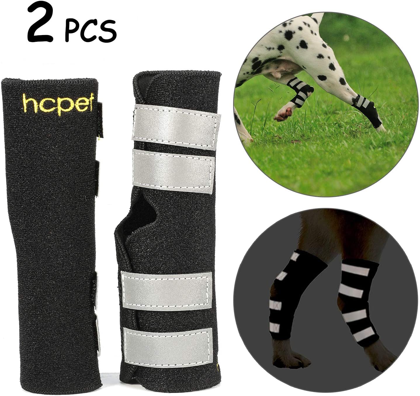 Нсрet Dog Leg Brace, Hcpet 1 Pair Leg Hock Joint Wrap Protects with ...