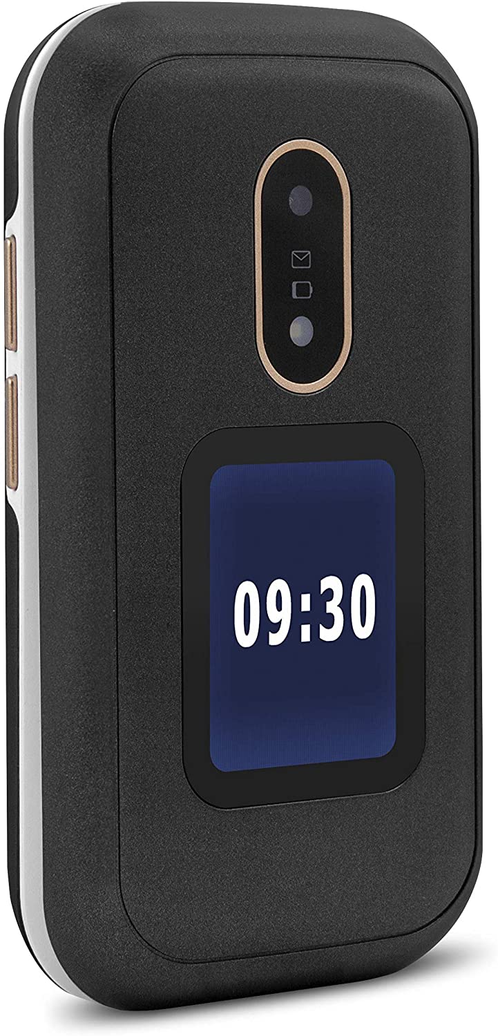 Doro 6060 Unlocked 2G Clamshell Big Button Mobile Phone for the Elderly ...