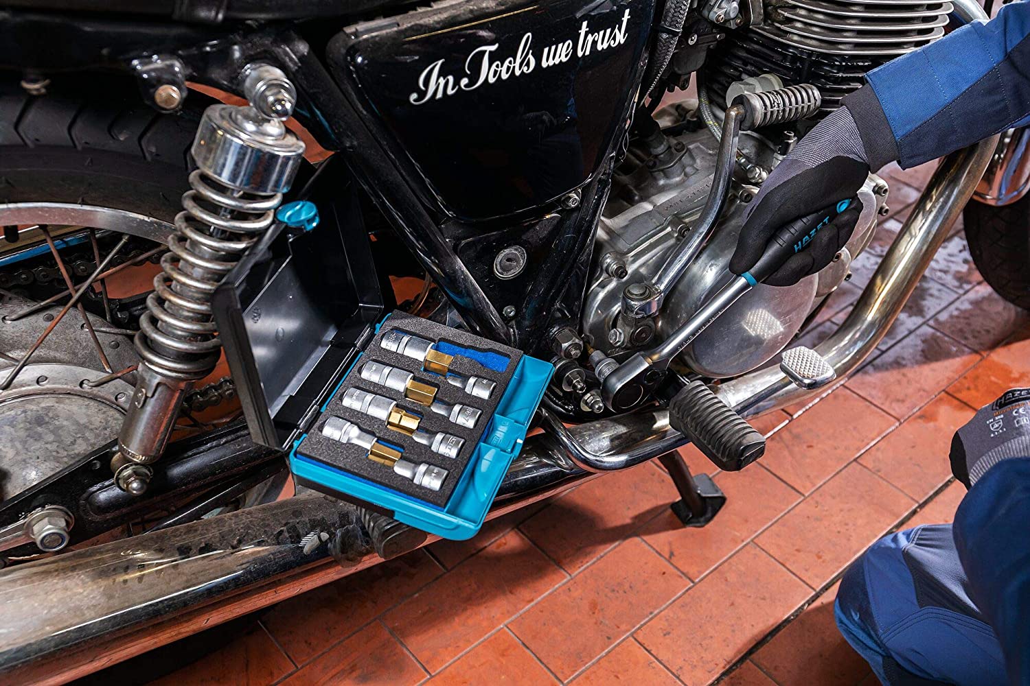 HAZET 986/9N Hexagon Profile Screwdriver Socket Set – CVD-Tin Coated – BigaMart