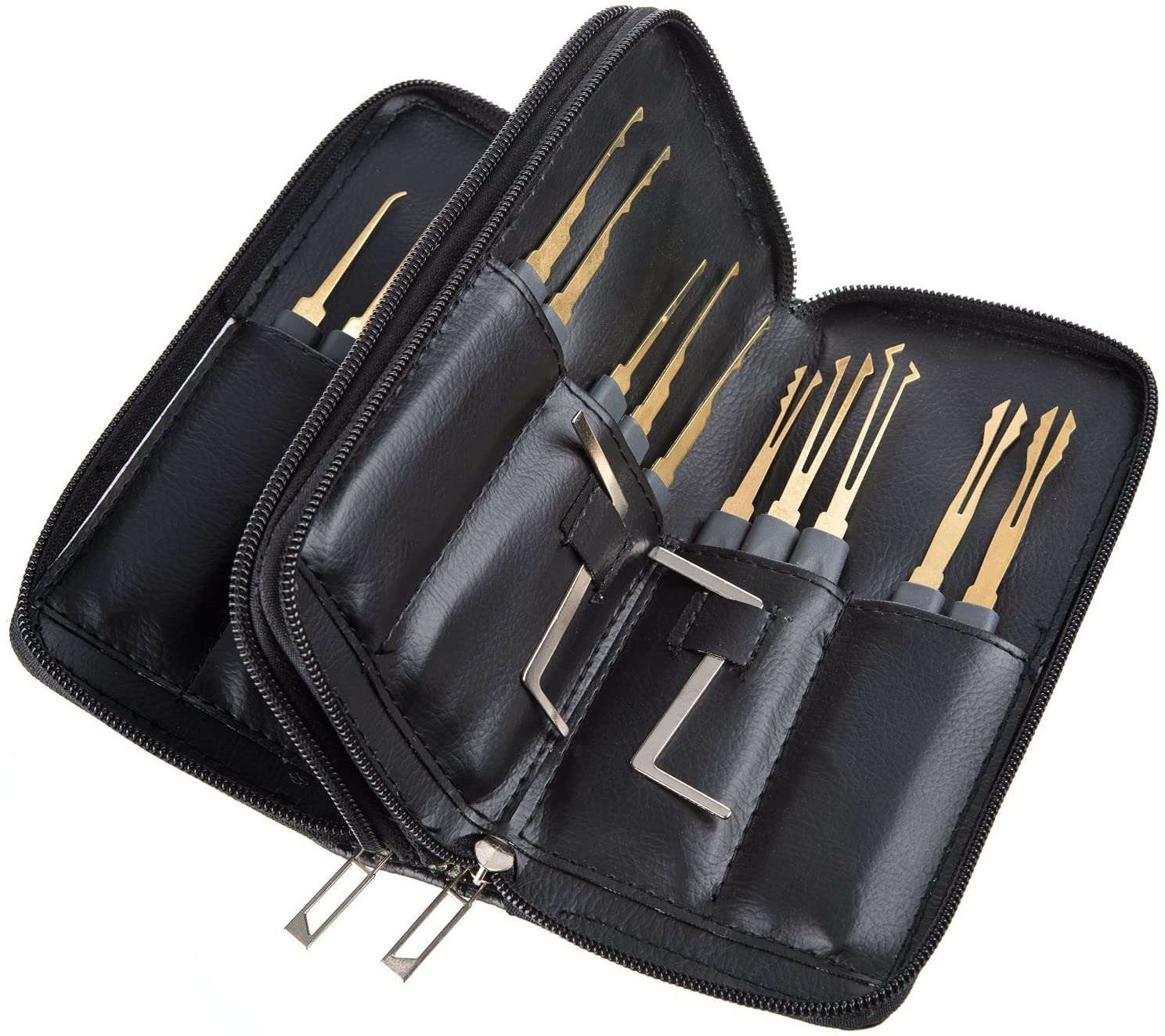 SpyTech 24 Piece Lock Pick Extractor Set with Transparent Padlock for ...