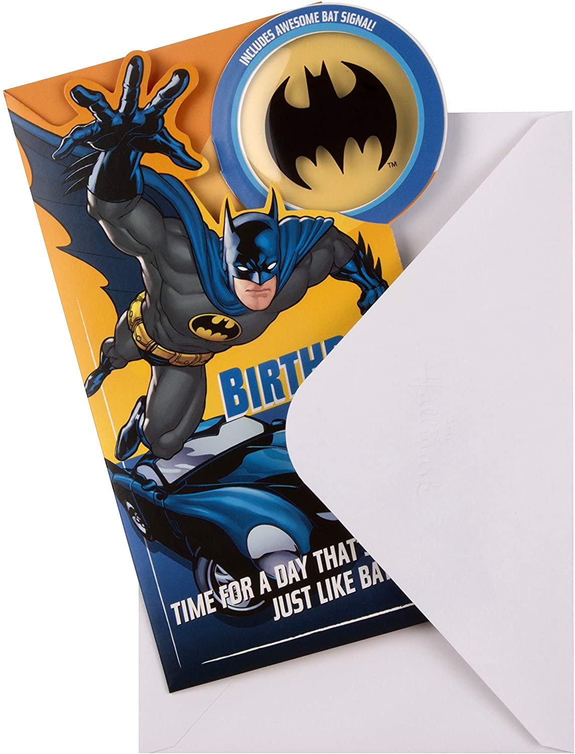 Hallmark Batman Birthday Card for Kids – With Bat Signal Projector ...