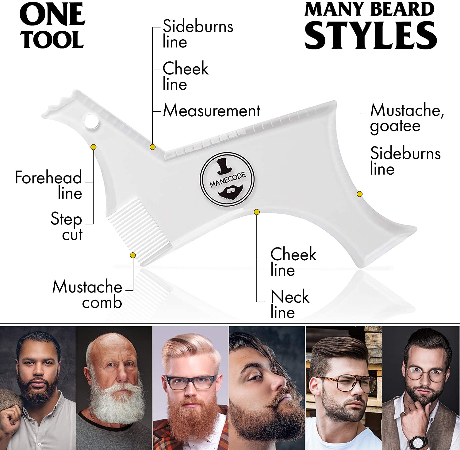 Template Shaper Tool for Beard Shaping – Guide for Men’s Beard Styling ...