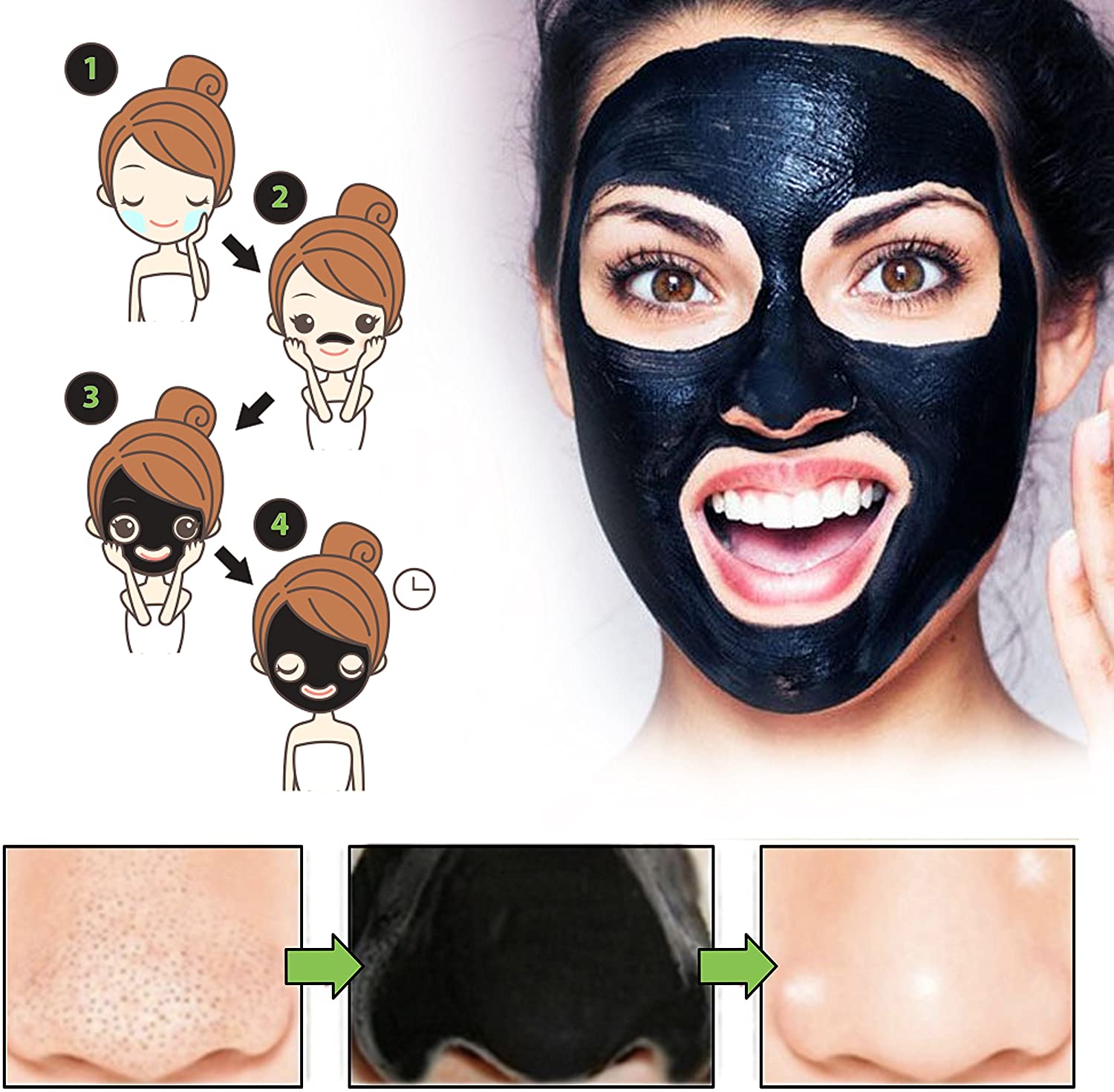 *SPECIAL OFFER* Premium Charcoal Face Mask – Blackhead Remover Mask 60 ...