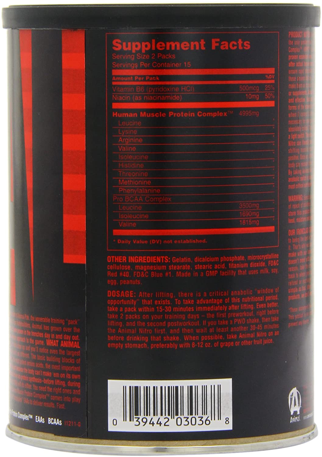 Animal Nitro Essential Anabolic EAA Stack x 30 packs – BigaMart