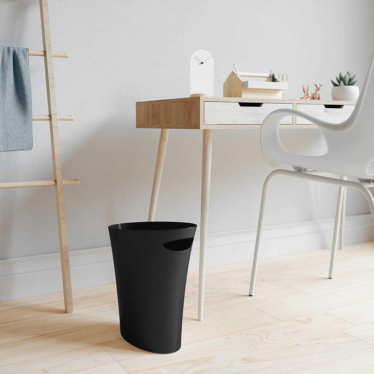 Umbra Skinny Waste Bin – Sleek, Stylish and Small Bathroom Trash Bin ...