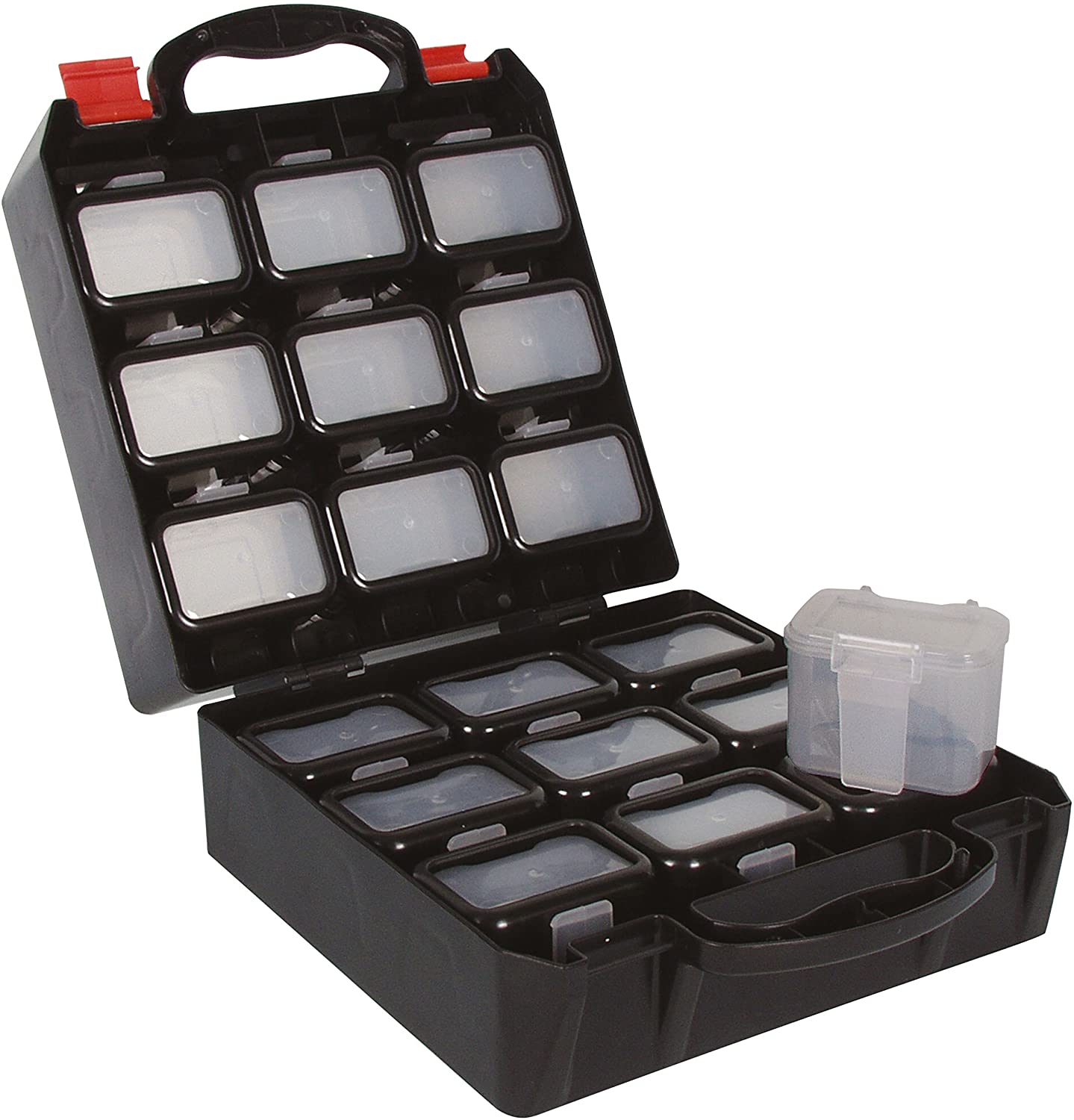 Perel OBB1 Plastic Tool Box with 18 Clip-on Inserts for Belt – BigaMart