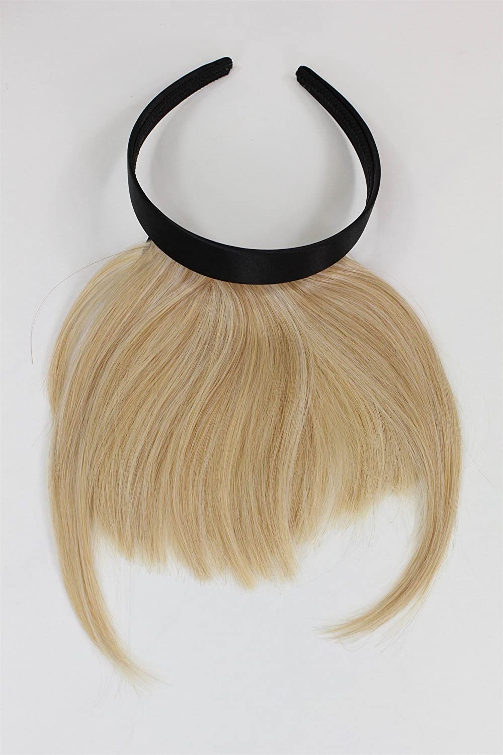 Hair Piece Clip in Bangs Fringe with hair circlet long framing strands ...