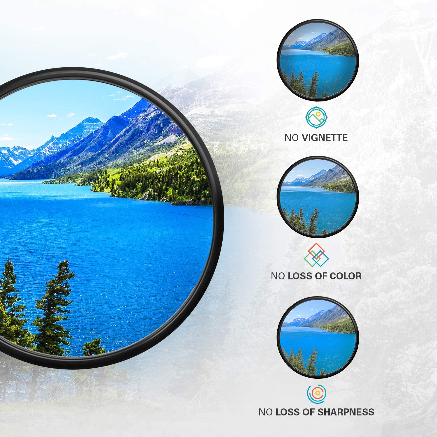 Polaroid Optics 58 mm UV Filter | Protective Ultraviolet Filter Absorbs ...