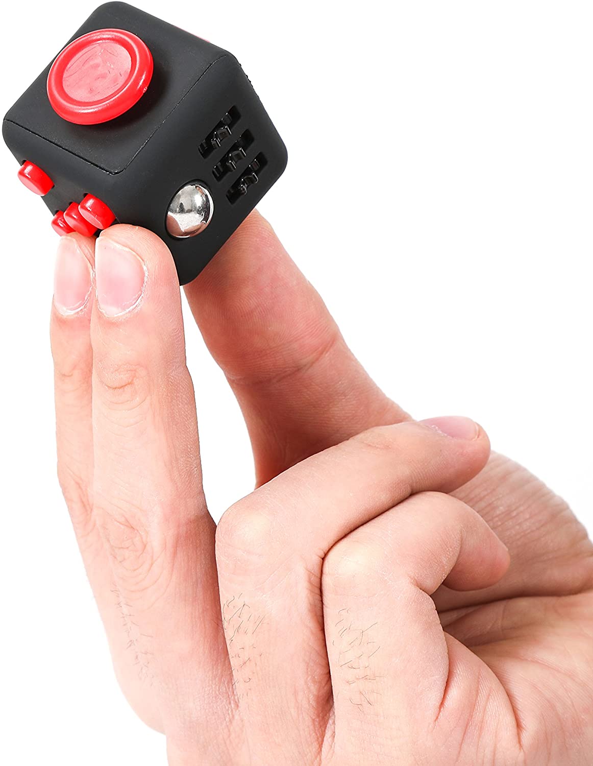 Fidget Cube with Cover, Desk Toy, Clicker, Joystick Button for Stress ...