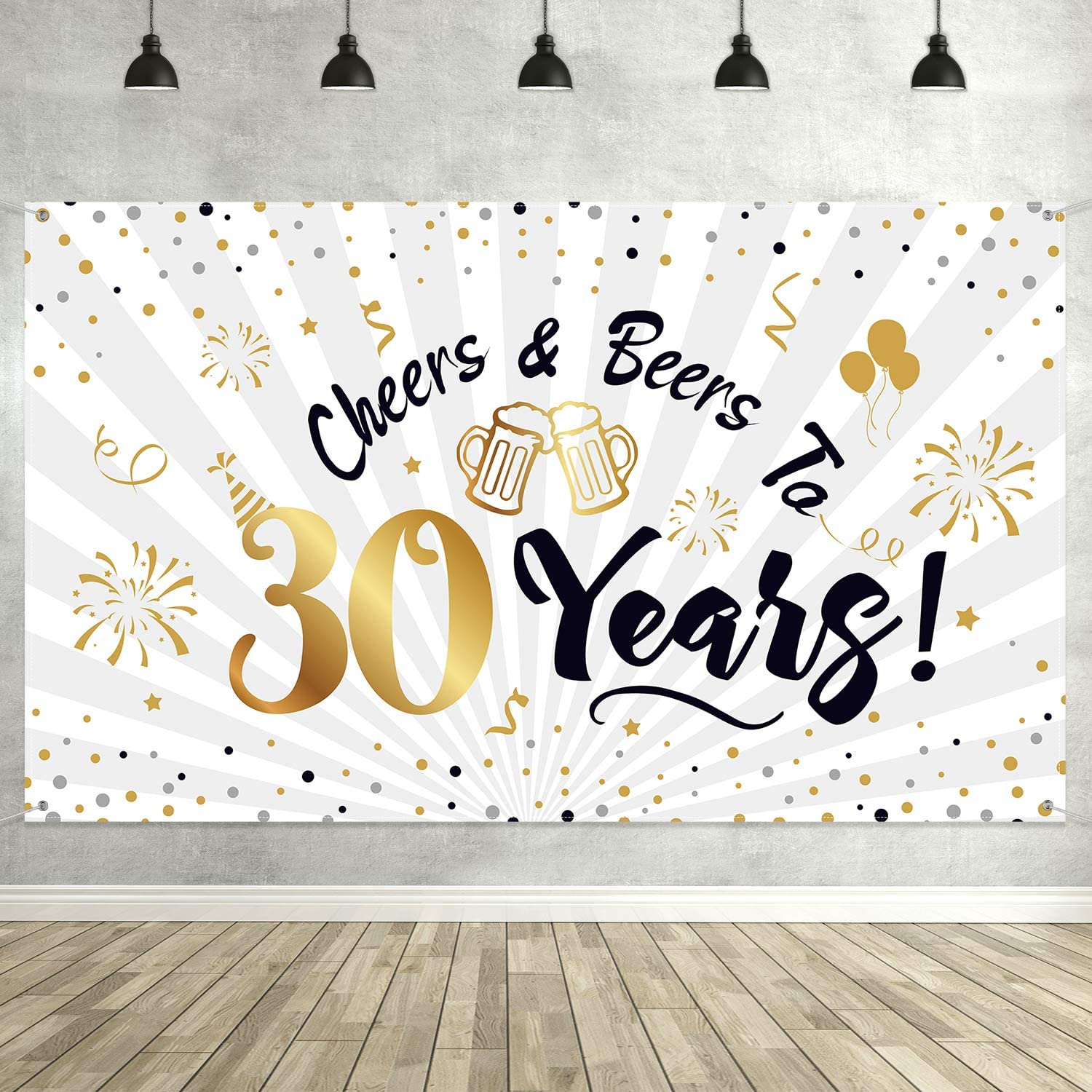 Happy 30th Birthday Backdrop Background Banner Large Men Women 30th ...