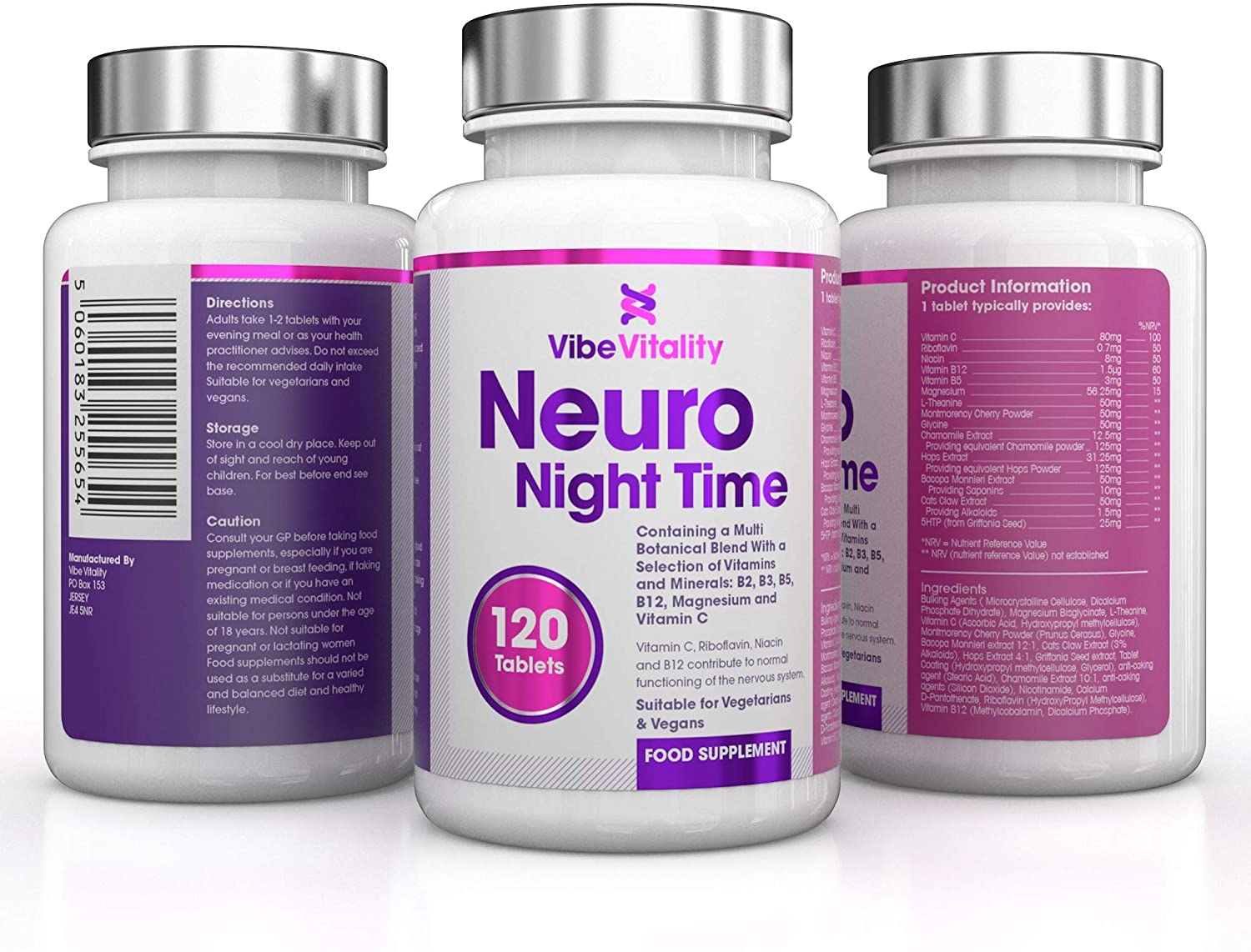 Neuro Night Time Complex 5-HTP, Magnesium & Natural Melatonin Source ...
