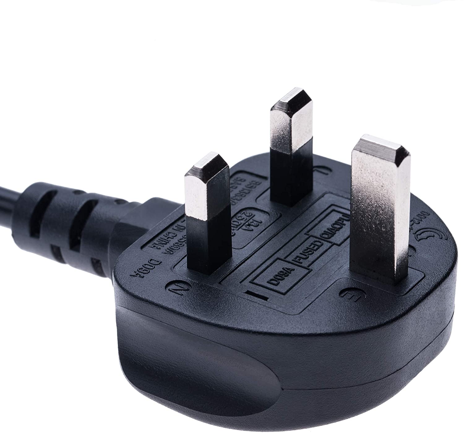 3 Pin Mains Power Lead 3 Prong Plug Cord Right Angle Kettle Cable ...