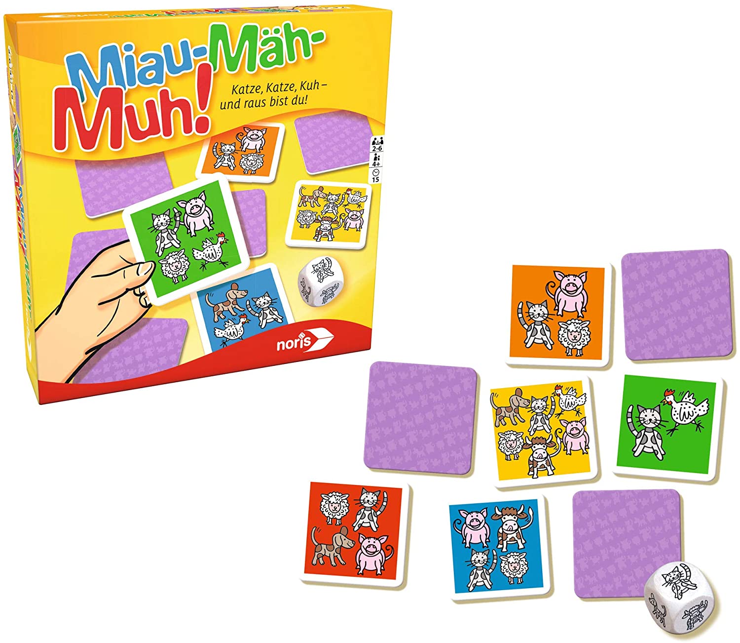noris 606011637″ Miau Mäh Muh Memo Game – BigaMart