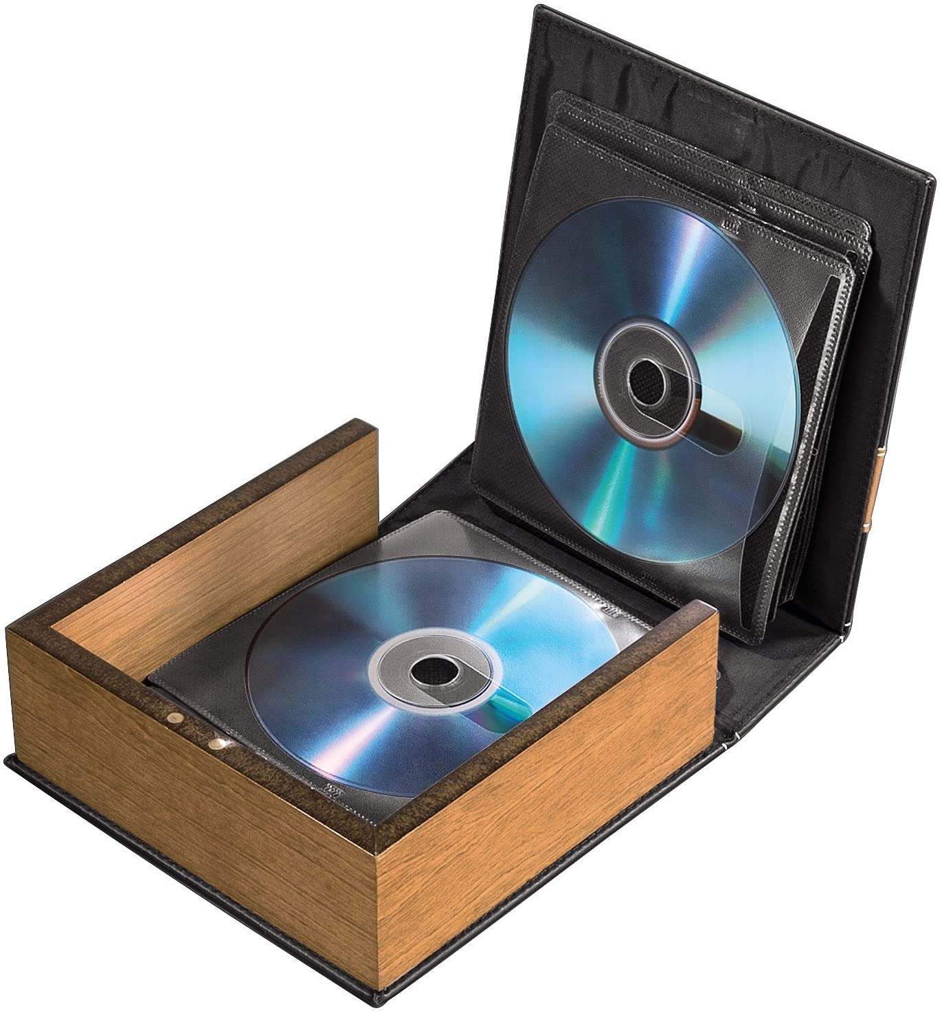 Hama 78385 CD/DVD Album 28, with Antistatic Sleeves, Magnetic Closure ...