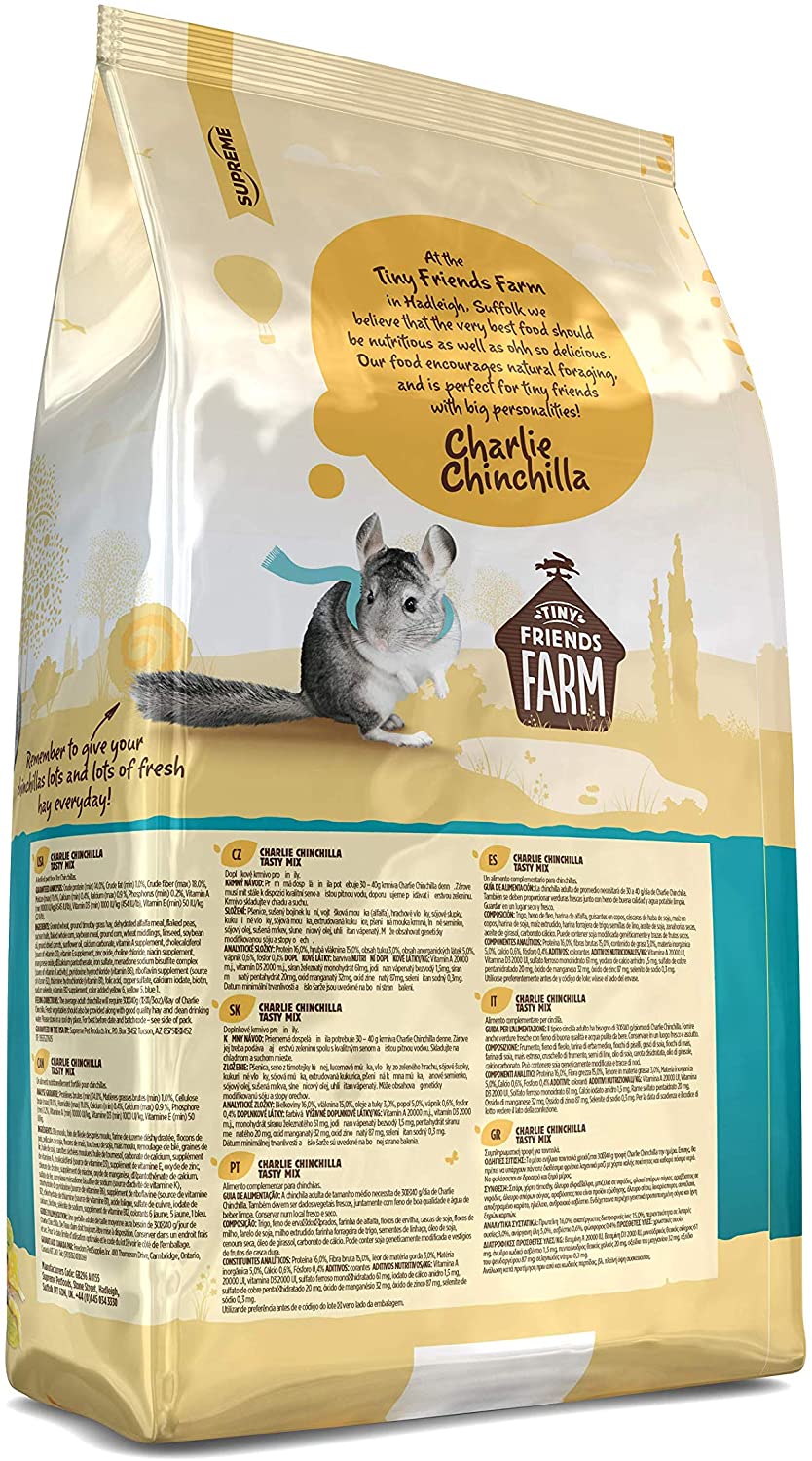 Supreme Petfoods Tiny Friends Farm Charlie Chinchilla Tasty Mix 2.5kg ...