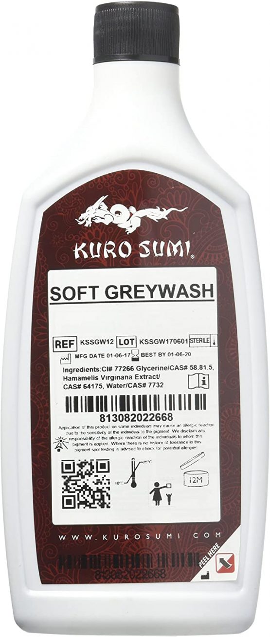 12 oz KURO SUMI Black Graywash Tattoo SHADING Ink Greywash Grey Wash ...
