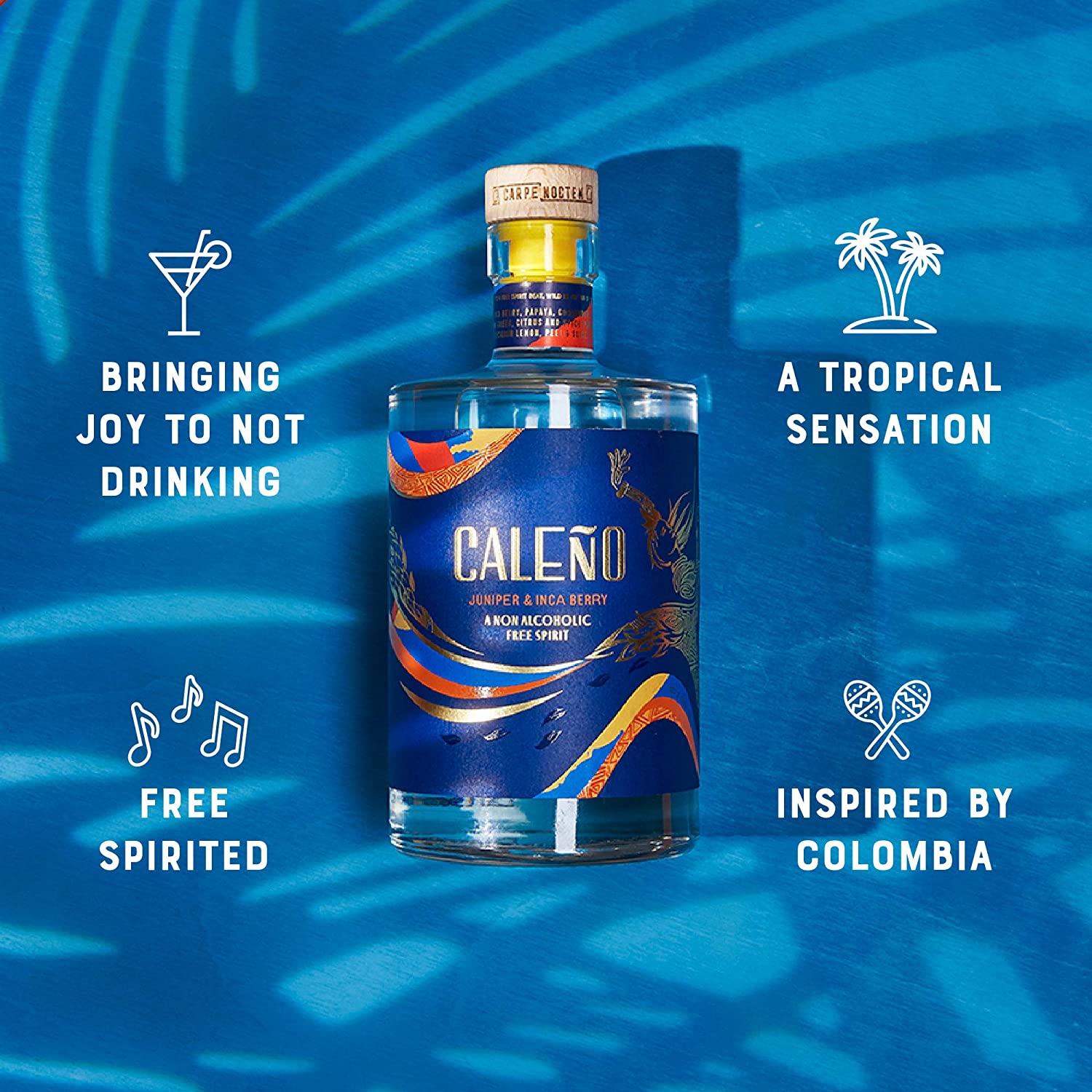 Caleño Light & Zesty Tropical Non-Alcoholic Spirit – distilled with ...