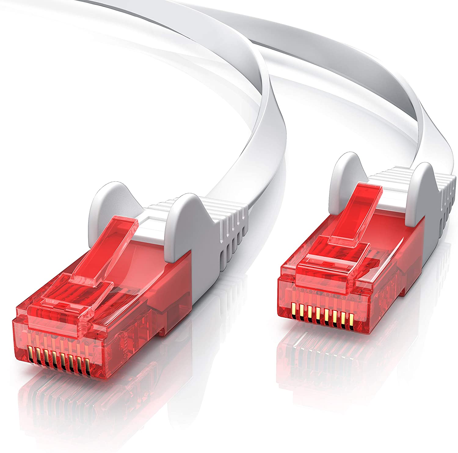 CSL – Flat Ethernet Cable 3m – Gigabit Lan Network Cable RJ45 – Cat 6 ...