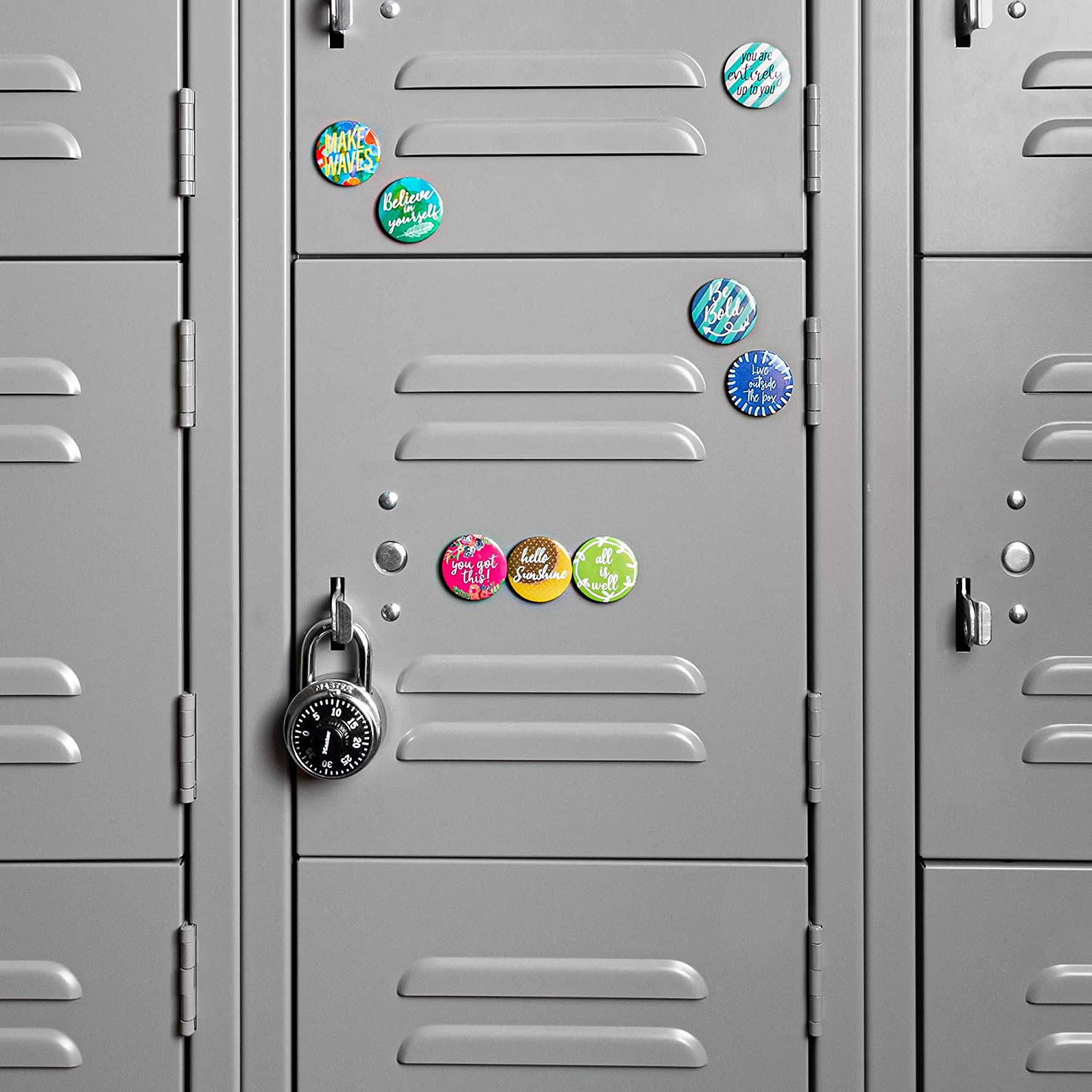 Inspirational Magnets for Lockers or Fridge (18 Count), 3.2 cm – BigaMart