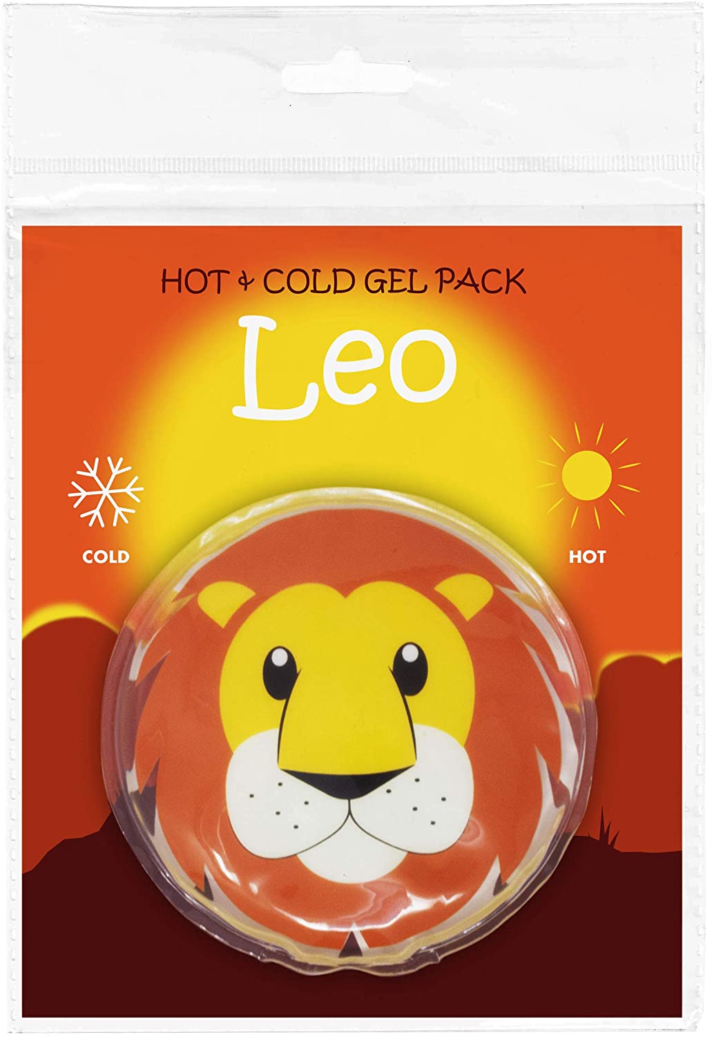 Cold Compress for Kids, Reusable Childrens Ice Pack – Lion, Fever ...