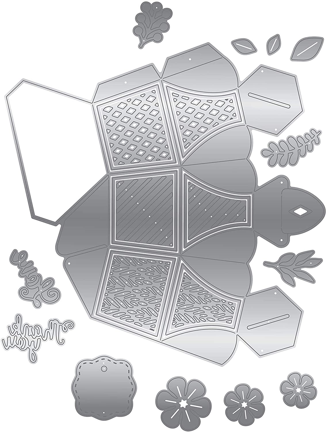 Crafter’s Companion Gemini Die-Dimensionals-Honeycomb Favour Box, One ...