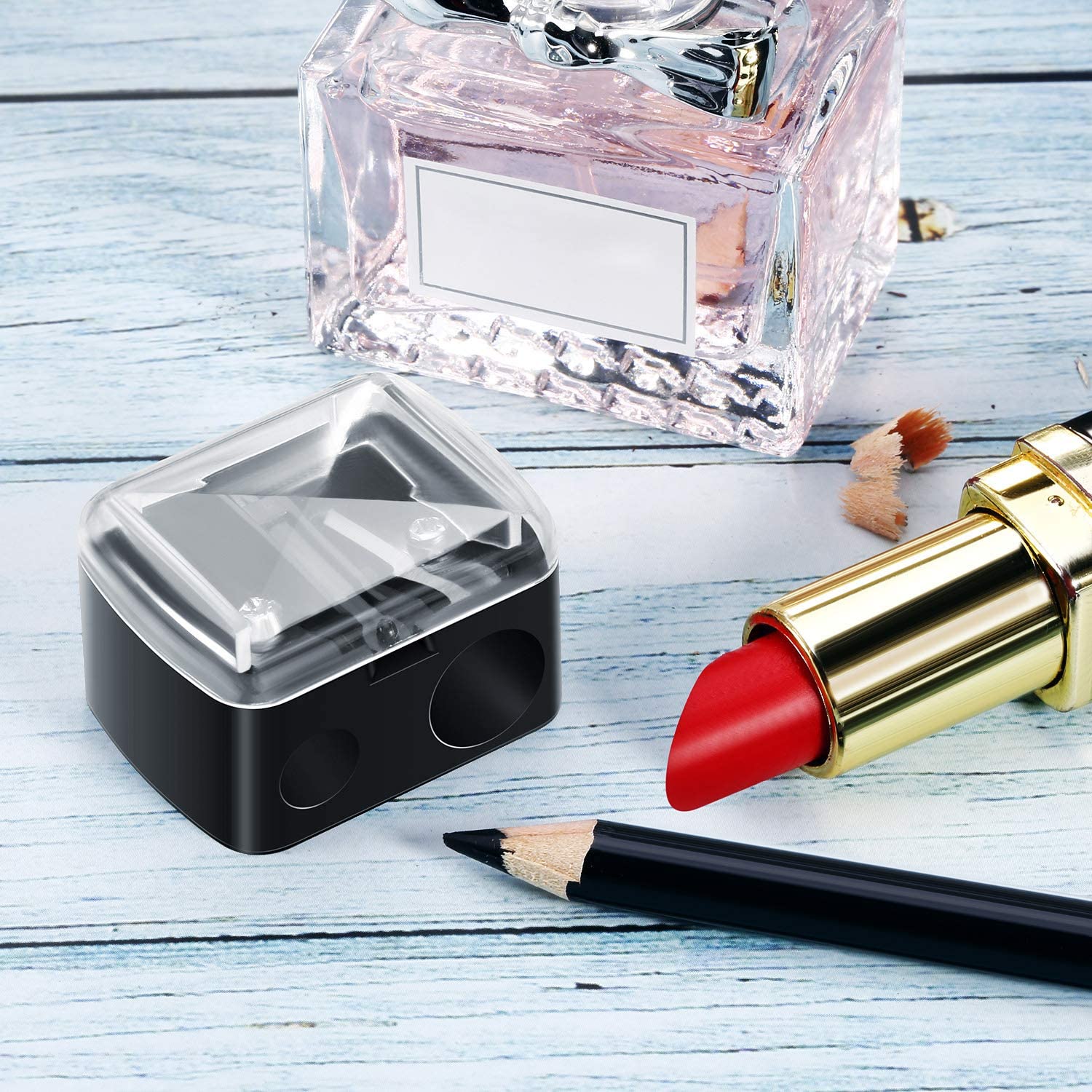 Cosmetic Pencil Sharpener Dual Sharpener Eye Makeup Pencil Sharpener (5 ...